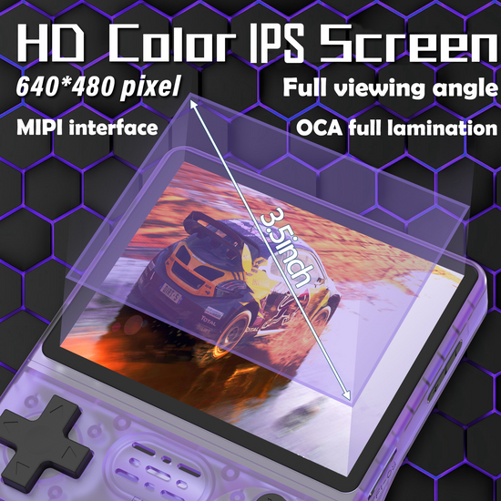 RegiisJoy R40S PRO Handheld Game Console 30000 Games 256GB Purple HGC-